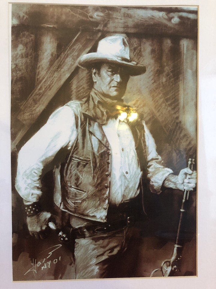 John Wayne Print Framed From “The Cowboys” As Wil Anderson With ...