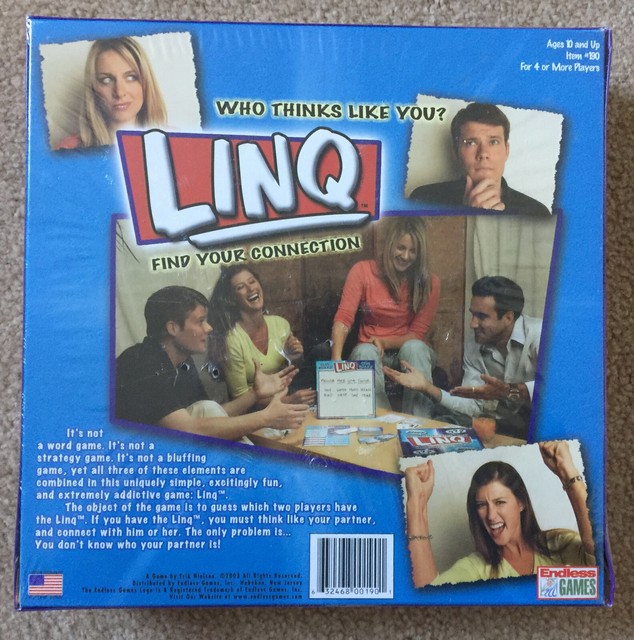 LINQ Find Your Connection Game 2003 Endless Games Made in USA Complete ...