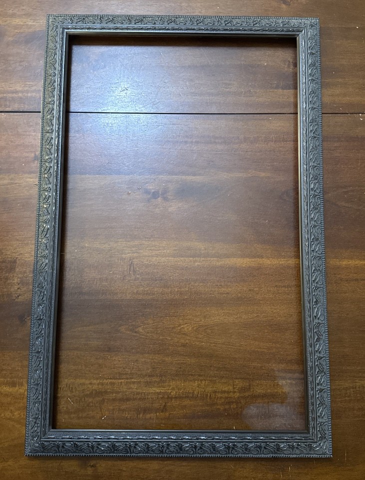 Vintage Wood PICTURE FRAMES 15x23” lot of 4 Gallery Wall Art Decor ...