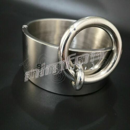 Stainless Steel Heavy Height 6cm Male/Female Big Rings Neck Restraint ...