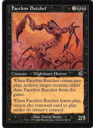 Faceless Butcher *PLAYSET* Magic MtG x4 Torment SP | eBay