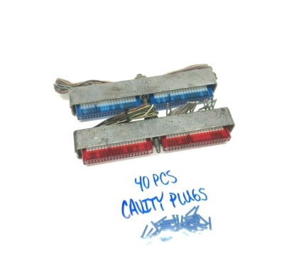 LS1 Swap ECM PCM Plug Connectors Blue and Red Kit 4.8L 5.3L 5.7L 6.0L w ...