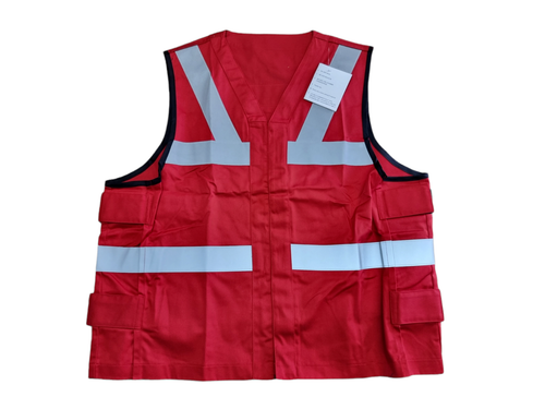 NEW Royal Navy Issue Flight Deck Fire Retardant Red Vest Surcoat ONE ...