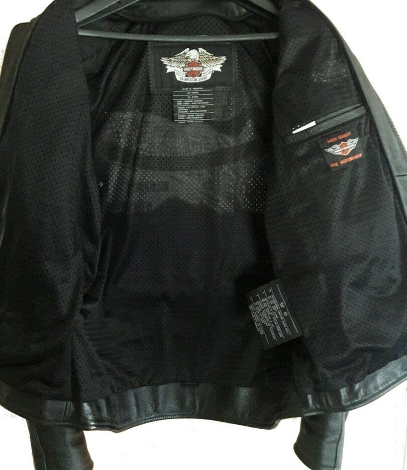 Harley Davidson 2XL Heavy Duty EPIC Leather Jacket Ve… - Gem