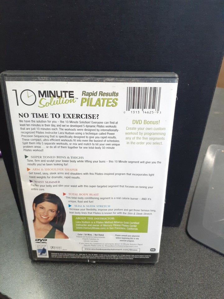 10 Minute Solution: Rapid Results Pilates - DVD By Lara Hudson - VERY ...