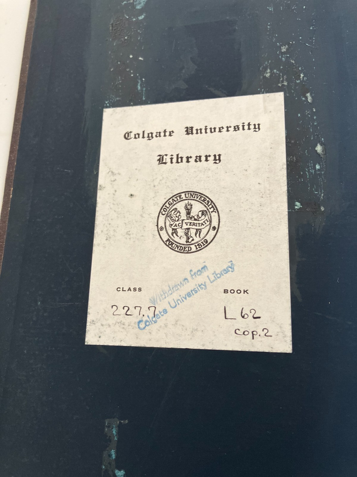 The Epistles of St. Paul Colossians & Philemon, J. B. Lightfoot, 1916 ...