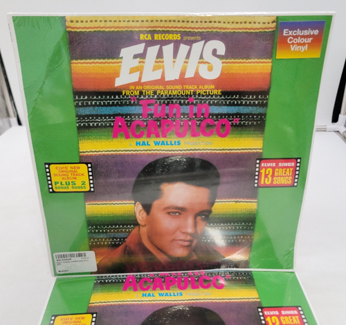 NEW DAMAGED JACKET -Elvis Presley -Fun in Acapulco (Green Vinyl LP) | eBay