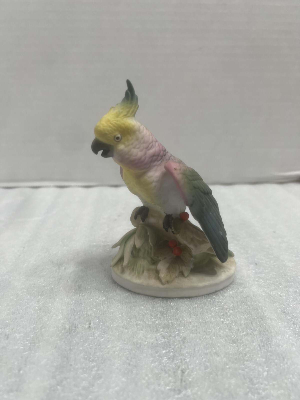 LEFTON China PARROT Porcelain Figurine KW142B Lefton Label JAPAN 5 ...