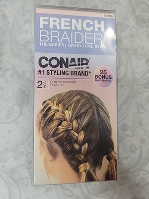 Conair French Braid Tool Kit with 25 Bonus Polybands - Your Ultimate ...