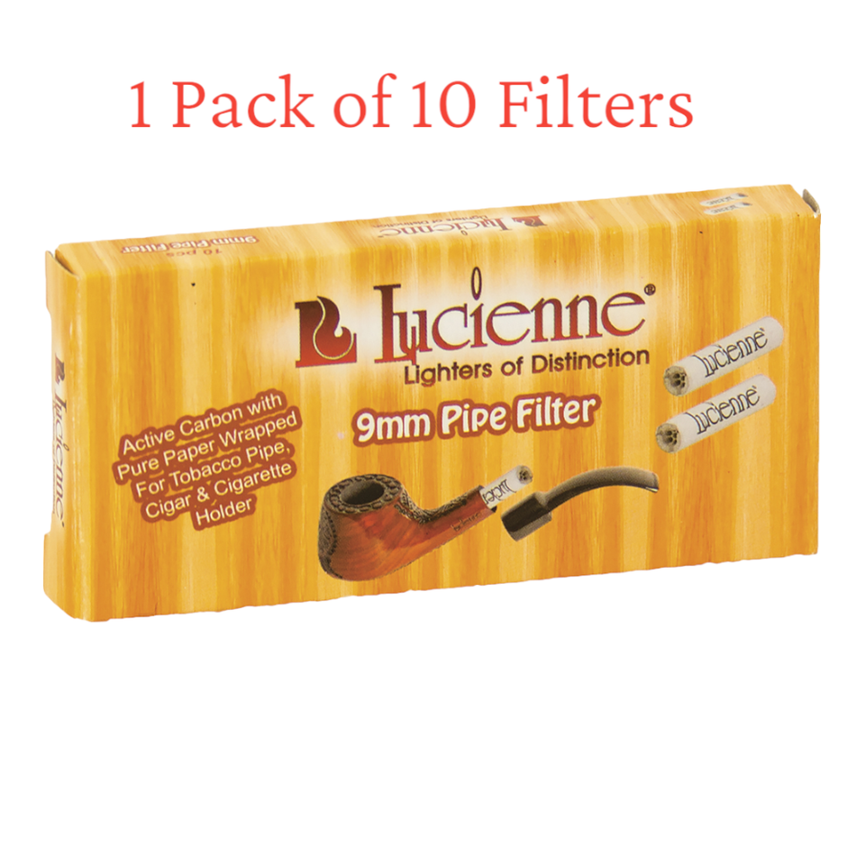 Lucienne 9mm Pure Paper Wrapped Charcoal Filter for Tobacco Pipe Cigar ...