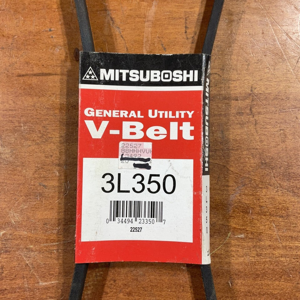 Mitsuboshi FHP 3L350 General Utility V-Belt 0.38 in. W X 35 in. L For ...