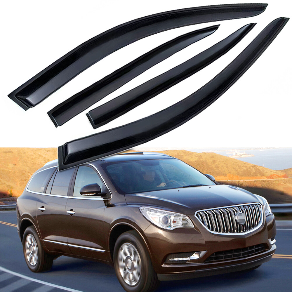 Black Rain Guards Vent Shade Deflector Window Visors for 2008-2017 ...
