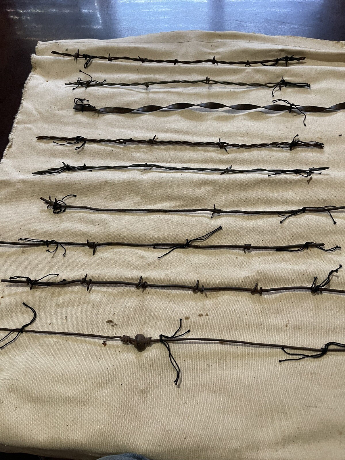 21 RARE SECTIONS of TEXAS BARBED WIRE - A Rare, Unique Collection | eBay