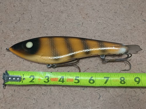 Bitten Tackle Magnum Warlock Walleye Pattern 9.5" Musky Muskie Lure | eBay