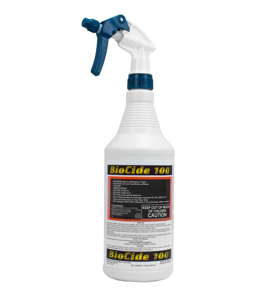 Biocide 100 Multi-Purpose Disinfectant Spray | DIY Mildew and Fungi ...