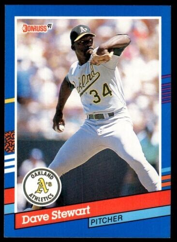 1991 Donruss #102 Dave Stewart Pitcher Oakland Athletics FREE shipping ...