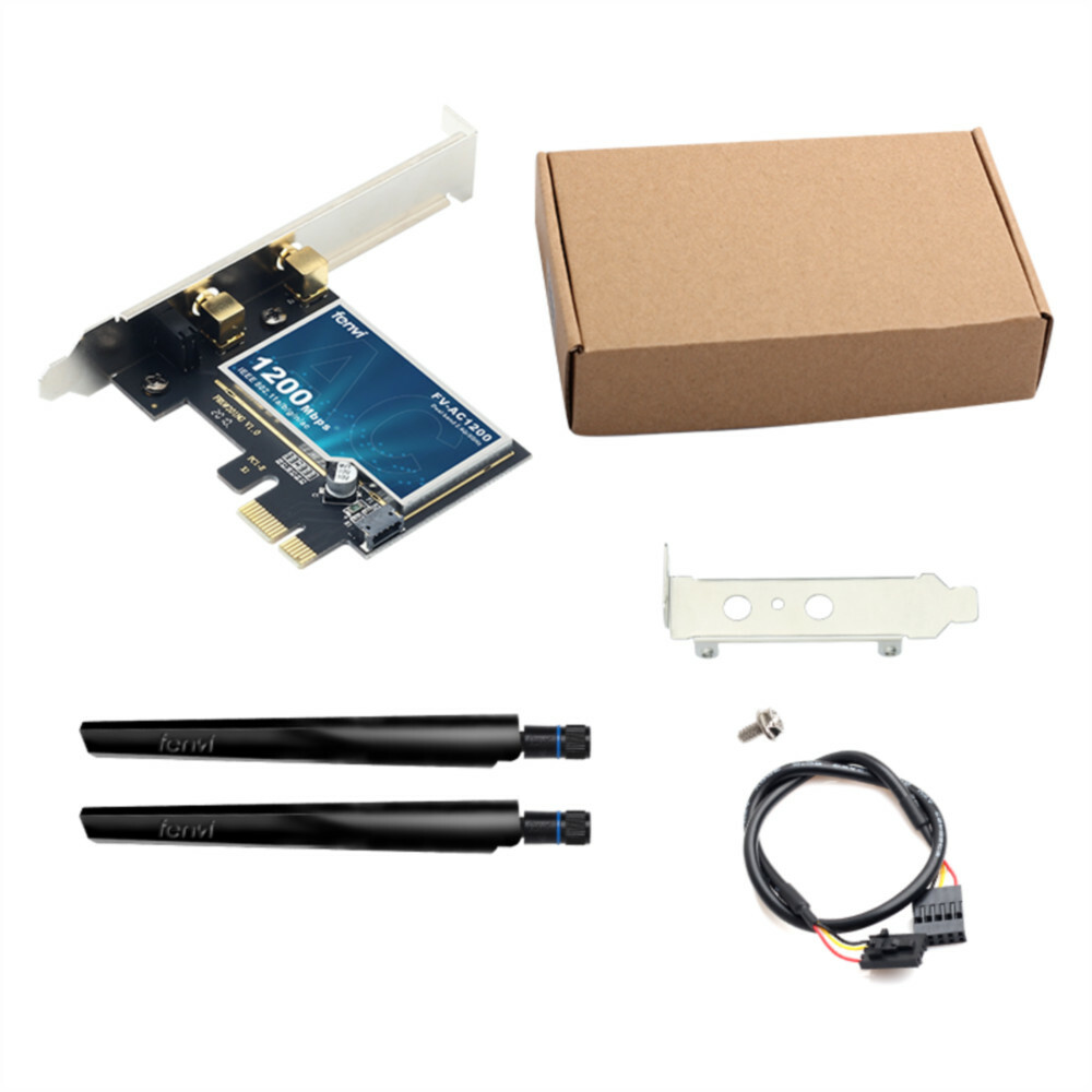 Dual Band PCI-E WiFi Adapter Desktop PC PCI-E Wireless-AC Network ...