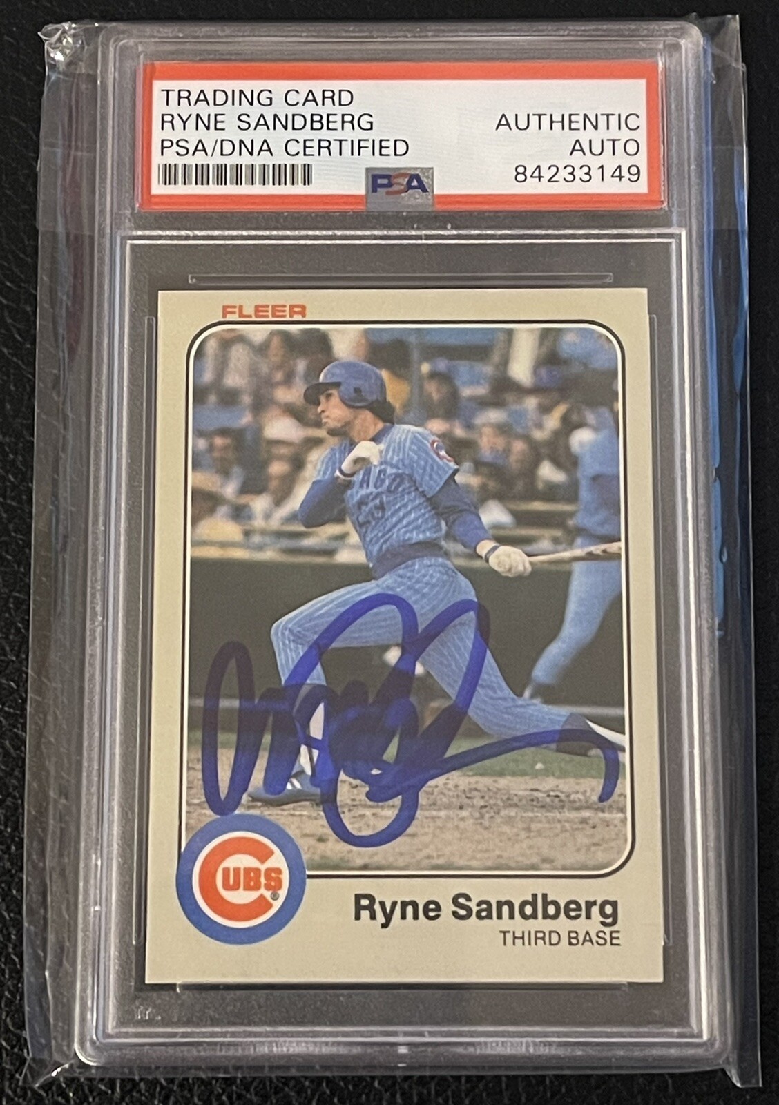Ryne Sandberg Autographed Memorabilia | Signed Photo, Jersey ...