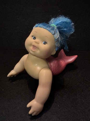 Vintage Fishel Sea Tails Pink Mermaid Baby Doll 1980s Bath Toy RARE ...