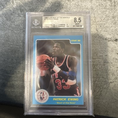 1986 Star Best of New/Old #166 Patrick Ewing Rookie Card BGS 8.5 NM-MT+ ...