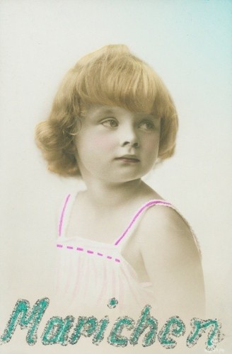 Glitzer Buchstaben Ak Marichen, Kinderportrait - 3568298 | eBay.de
