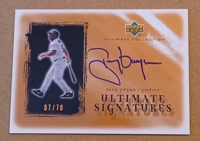 2001 Upper Deck Ultimate Collection Signatures Autograph TONY GWYNN ...