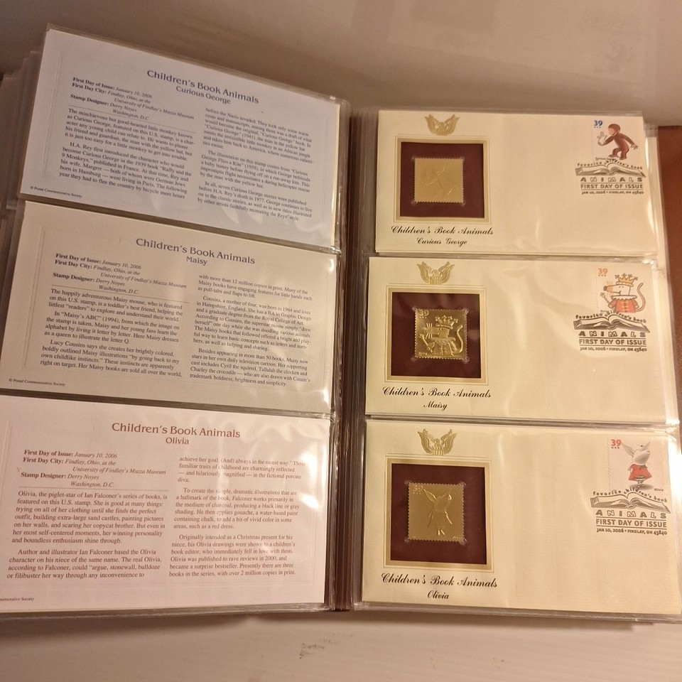 Golden Replicas Of United States Stamps 22 Karat Gold Coated Proof ...