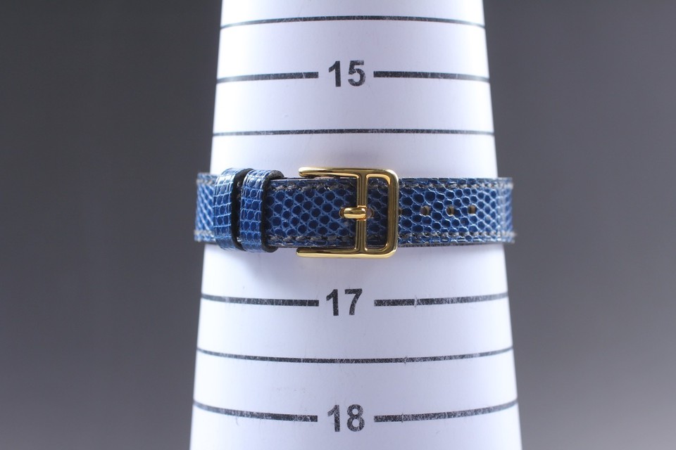 New Batt[Exc+5] HERMES Kelly Blue Dial Quartz Women's Watch 20mm From ...