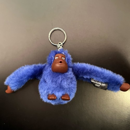Kipling Monkey “Saif” Plush Keyring Thumb Sucking Ape Gorilla Blue | eBay