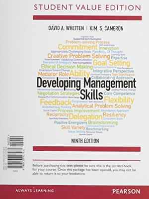Developing Management Skills, Student - Loose Leaf, by Whetten David A ...
