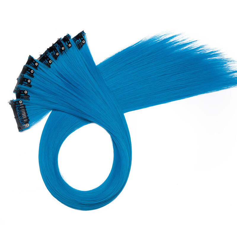 10 peices Highlight Clip In Colored Hair Extension Color Strip Straight ...