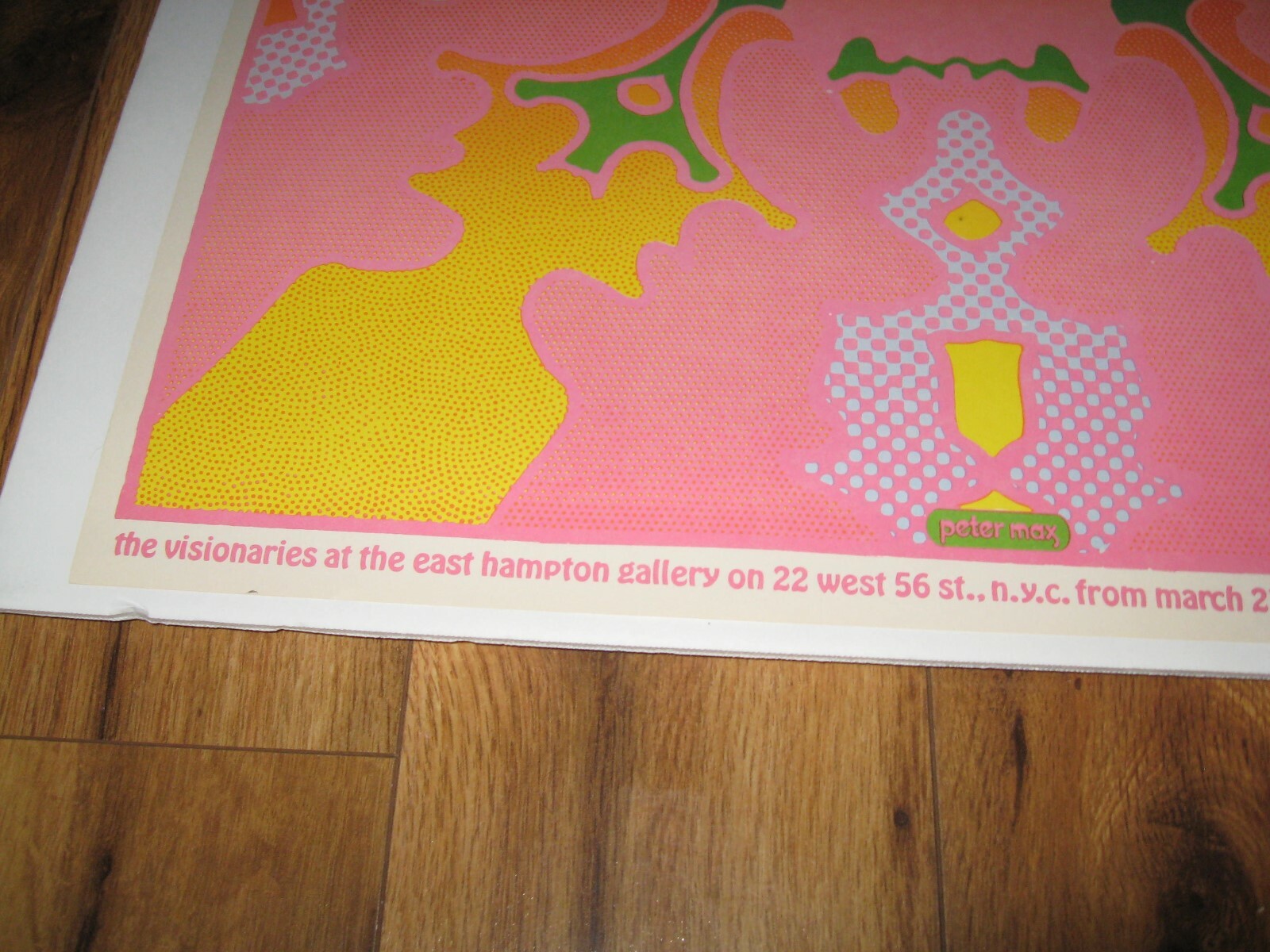 1967 PETER MAX VISIONARIES POSTER HAMPTON NYC PSYCHEDELIC HIPPIE 1960s ...