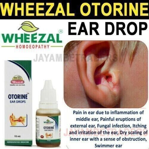 Капли для ушей Wheezal Otorin Ear Drops Treat Fungal Skin Infectoion ...