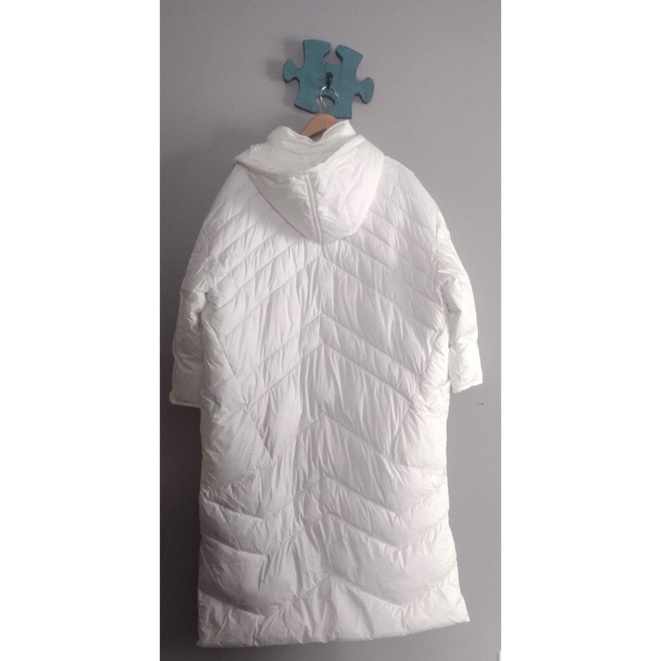 Sundance Snowfall Beauty Puffer Jacket Coat White Quilted NWT XXL | eBay