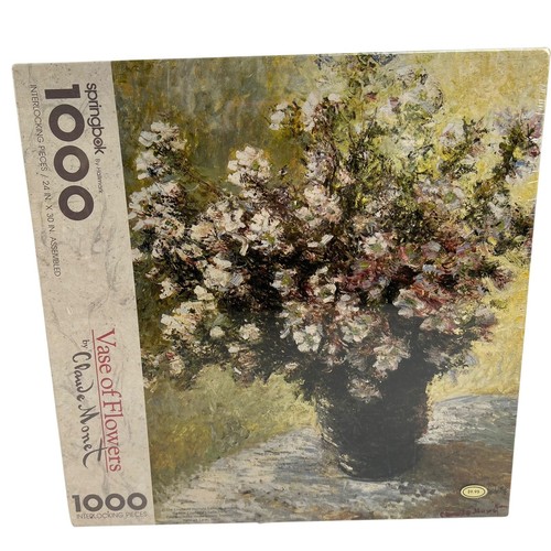 Springbok Puzzle 1000 Vase of Flowers Claude Monet New In Box Sealed | eBay
