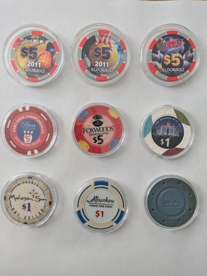 Lot Of 9 Casino Poker Chips Assorted Locations Some Rare | eBay