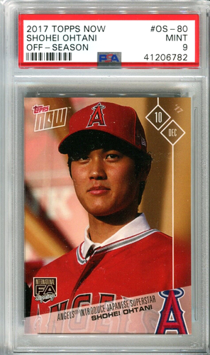 SHOHEI OHTANI 2017 Topps Now #OS-80 rookie PSA 9 MINT NL MVP 50/50 | eBay