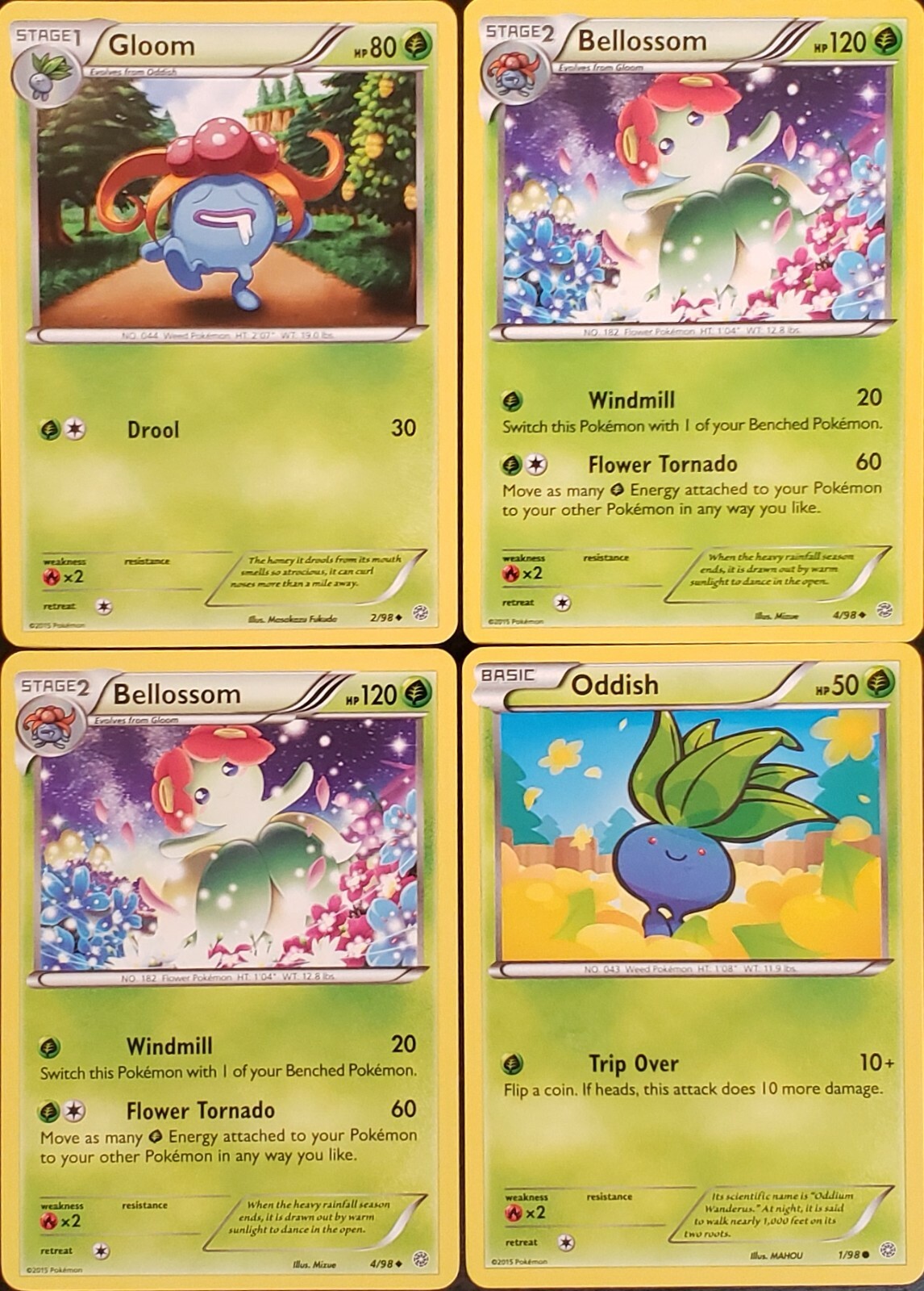 Pokemon Bellossom Card