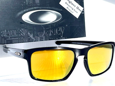 NEW Oakley SLIVER Polished Black w 24K Iridium Lens Sunglass 9262-05 | eBay