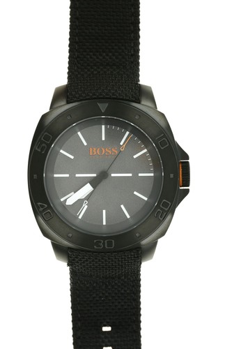 Men's Black Hugo Boss Sao Paulo Silicone Strap Watch 1513109 for sale ...