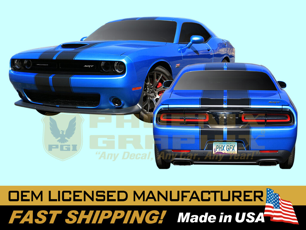 Paquete De Scat Challenger 16 Calcomanías Laterales De Las Líneas