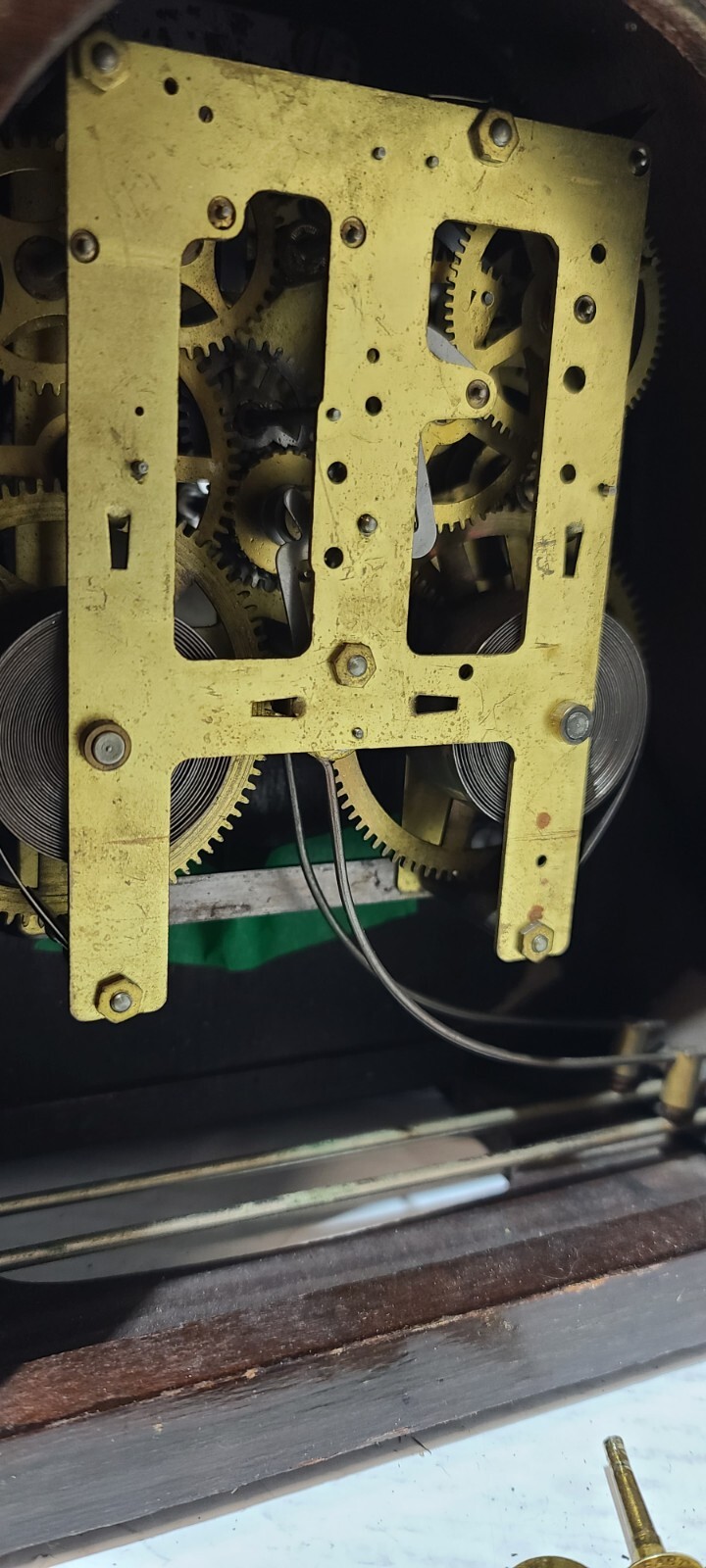 E. Ingraham Duplex 8 Day Turnback 2 Hammer Striking Mantel Clock | eBay