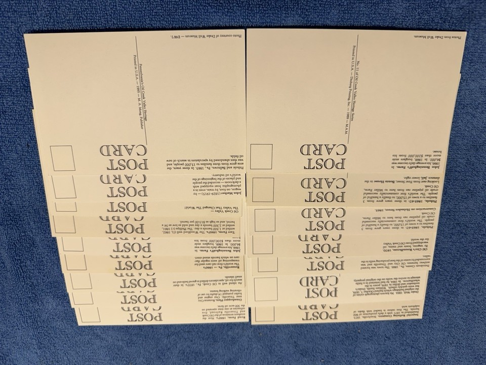 Lot Of 26 Oil Field Photo Postcards TITUSVILLE PITHOLE Pennsylvania ...