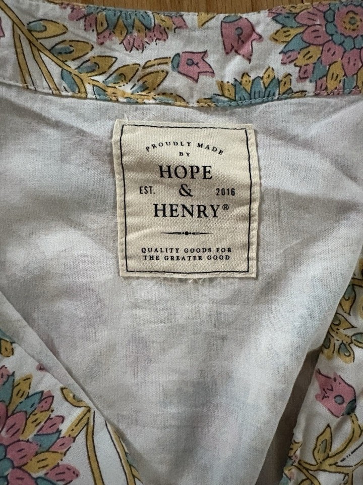 Hope And Henry Womens Floral Print Dress Size S | eBay