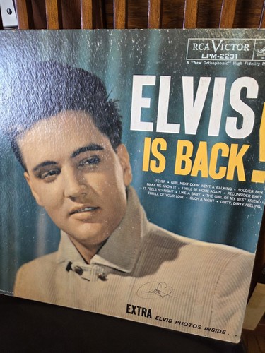 AUTOGRAPHED ELVIS IS BACK ALBUM LPM-2231 WITH PHOTOS | eBay