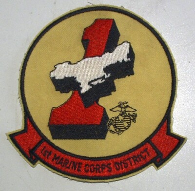 USMC 1st Marine Corps District Jacket Patch | eBay