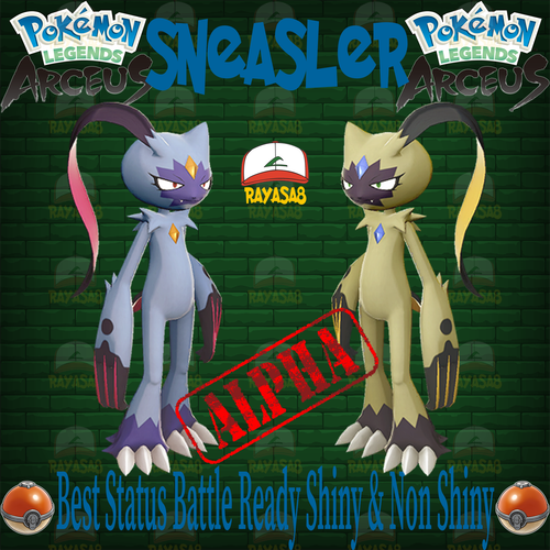Sneasler Shiny Hisuian 6iv Alpha Non Shiny Best Stats Pokemon Legends ...