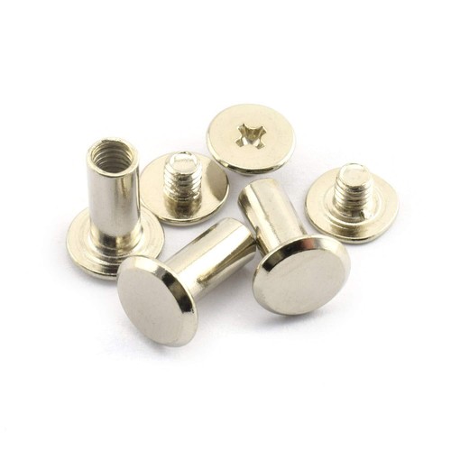 50pcs Chicago Screw Cross Head Phillips Drive Binding Screws Rivet Book ...