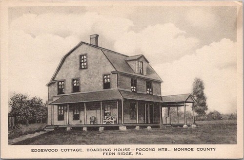 c1930s FERN RIDGE, Pocono Mts. PA Postcard "EDGEWOOD COTTAGE Boarding ...