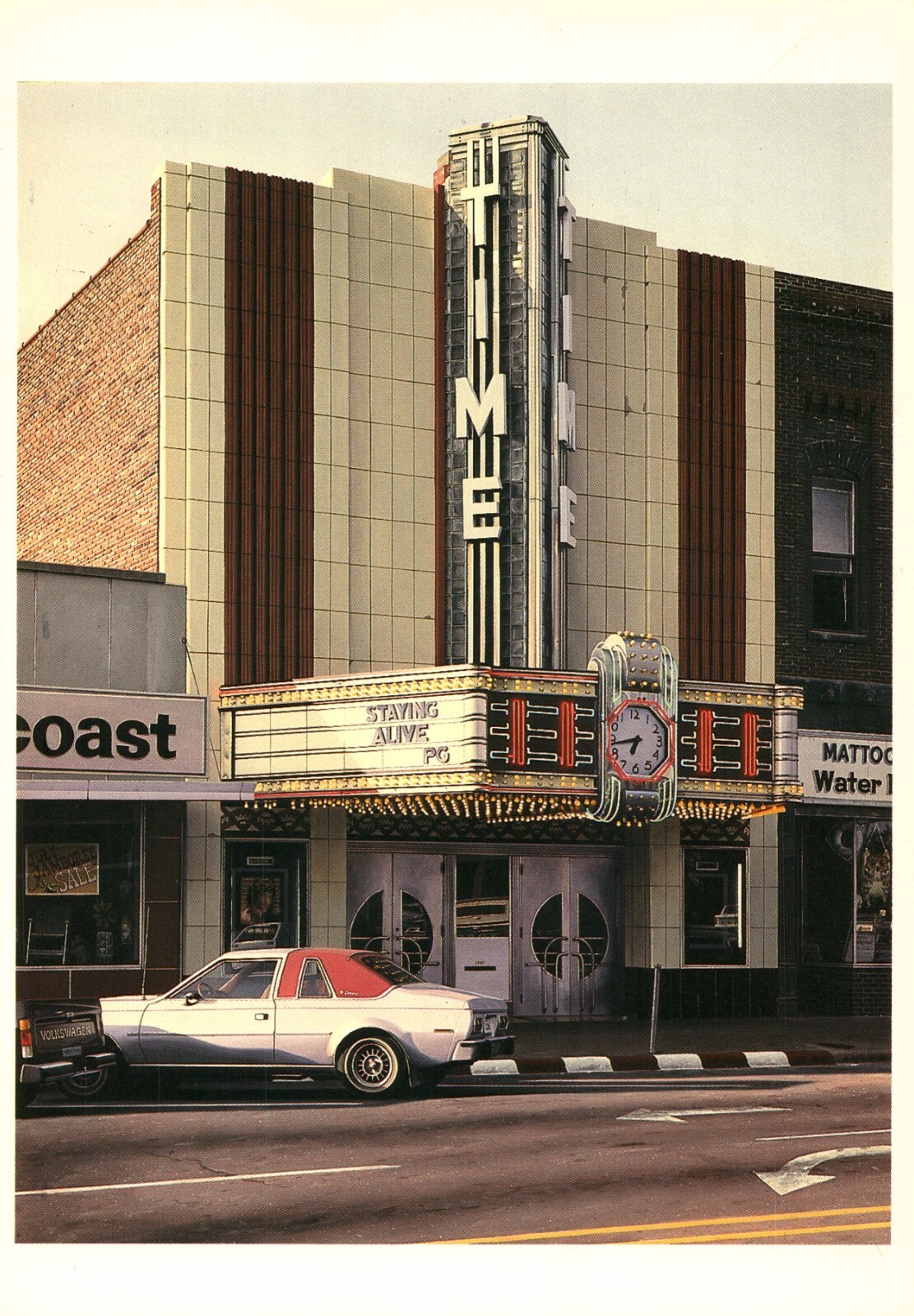 Time Theater by Davis Cone 1983 Movie Theater Art Gallery Postcard | eBay